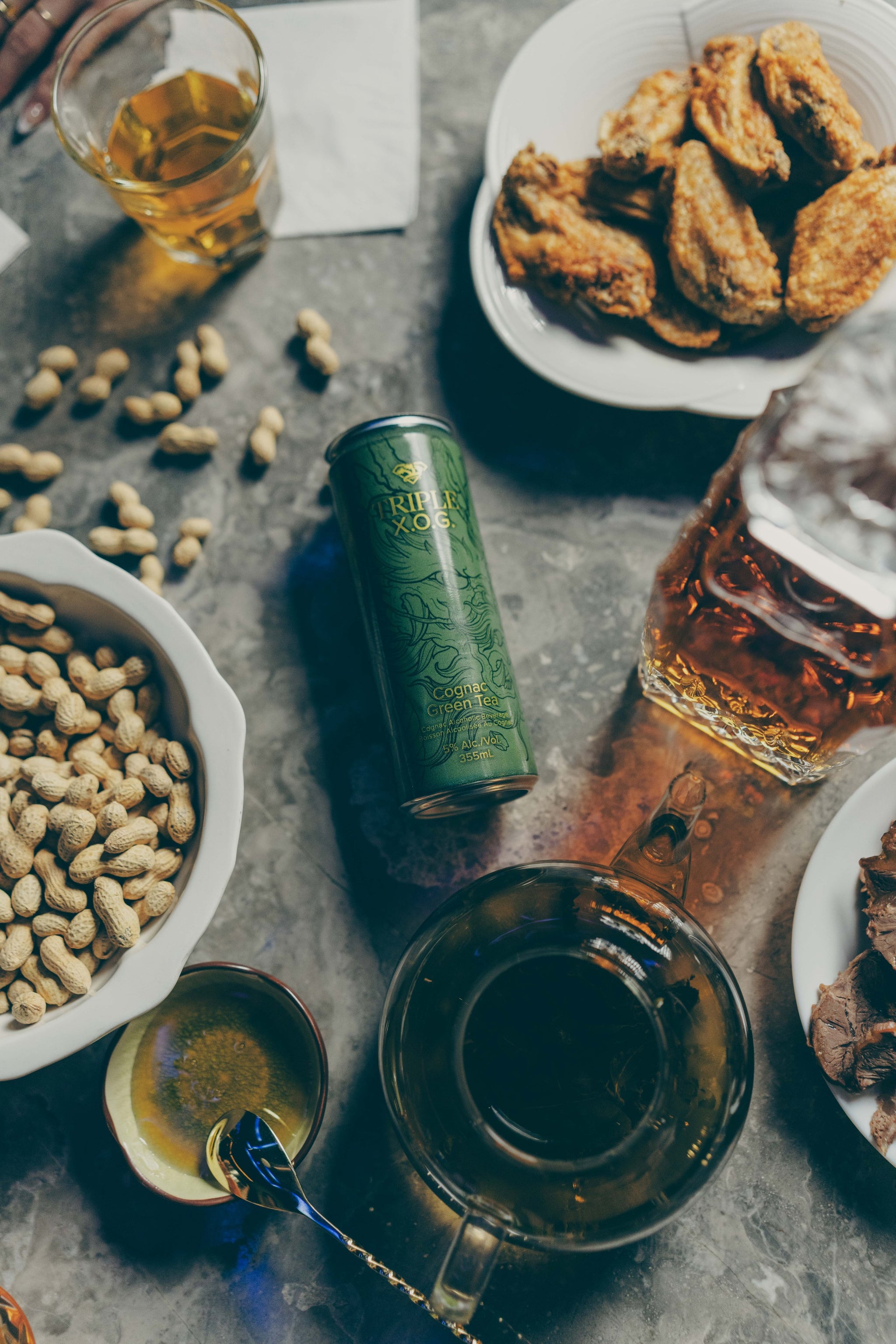 Triple X.O.G. - Cognac Green Tea Cocktail